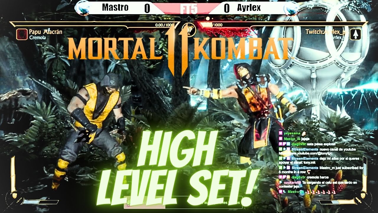 Mortal Kombat 11 Mirror Match Scorpion High level sets FT5 - YouTube