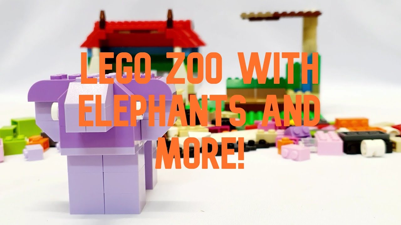 My First Lego Zoo Build! With Elephants And More! - YouTube