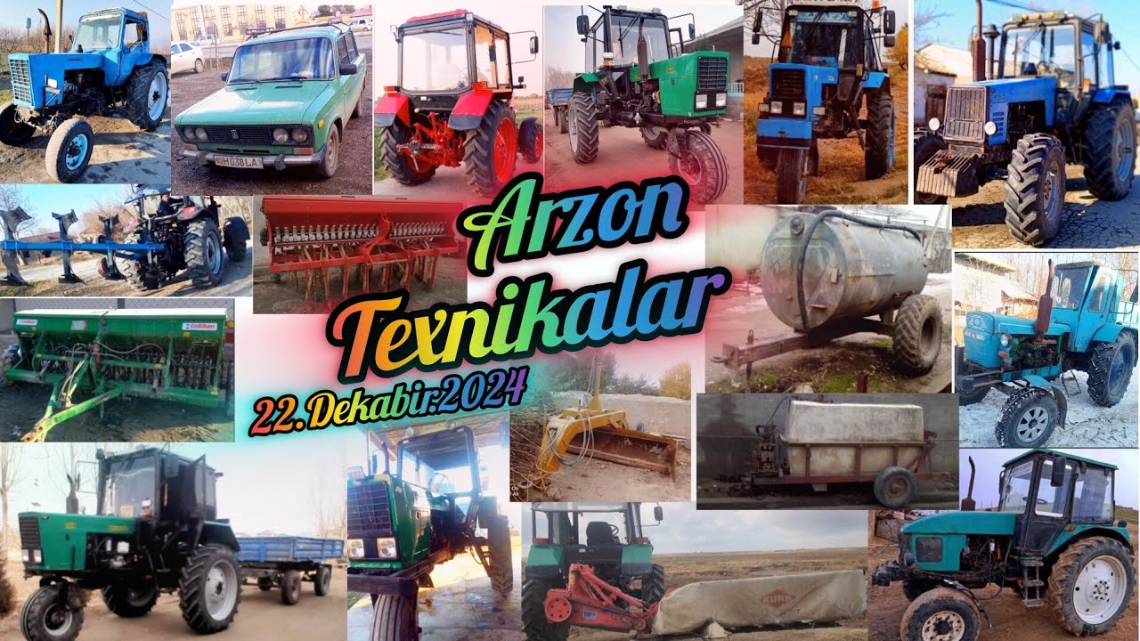 Arzon Traktorlar 22.Dekabir.2024 Belarus-1221 Mtz Ttz T28 Juguli-06 ...