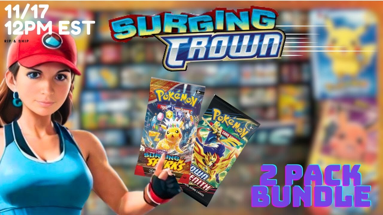 Hunting Pikachu! Pokemon Surging Sparks RIP & SHIP! Giveaway - YouTube