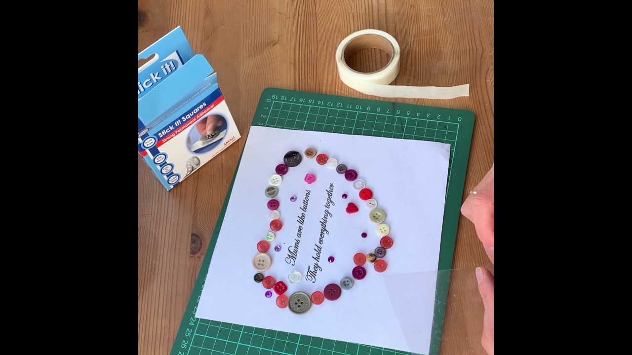 Shadow Box Frame with Buttons Tutorial - YouTube