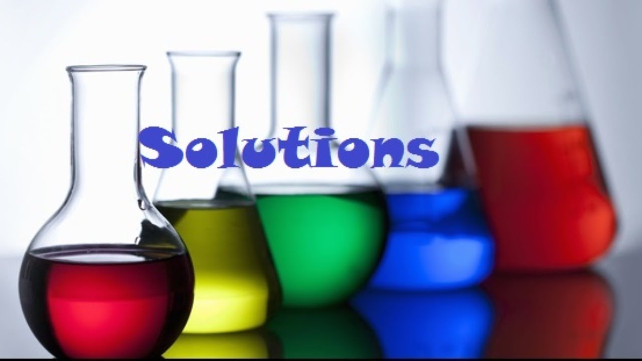 solutions (class 12th) - YouTube