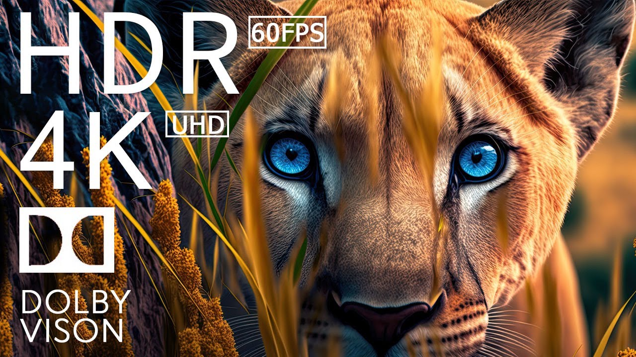 4K HDR 120fps Dolby Vision with Animal Sounds (Colorfully Dynamic) #65 ...