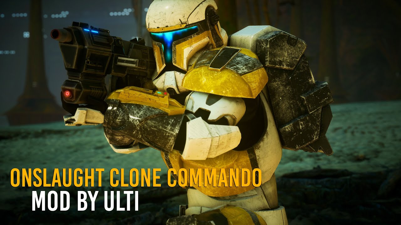 Onslaught Clone Commando Mod by Ulti - Star Wars Battlefront 2 - YouTube