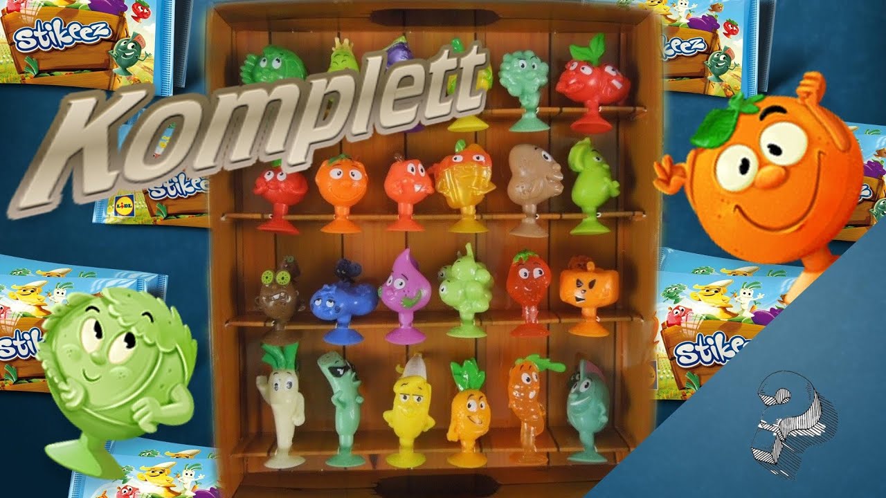 ALLE 24 Obst und Gemüse STIKEEZ von Lidl 2018 | Collectriker - YouTube