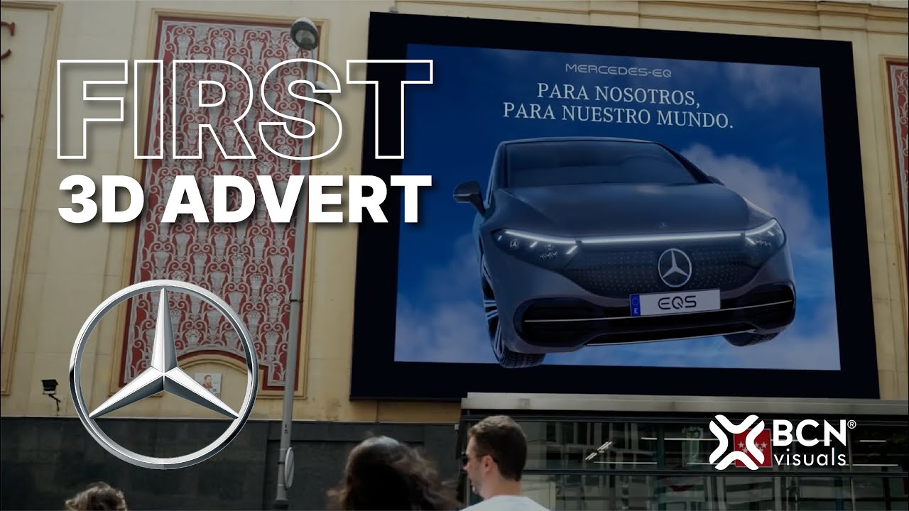 Mercedes first 3D Advert. - YouTube