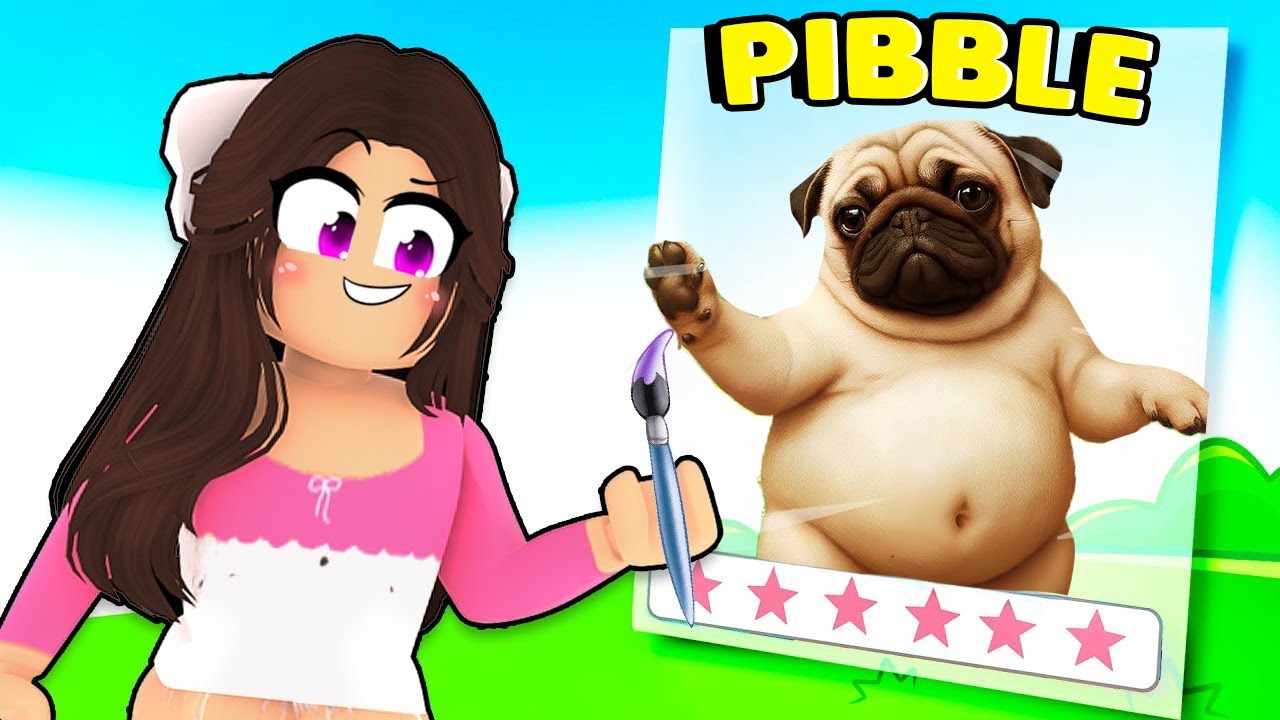 Roblox Speed Draw Ama Sadece PIBBLE GİBİ HAYVANLARI Çizebilirim ! - YouTube
