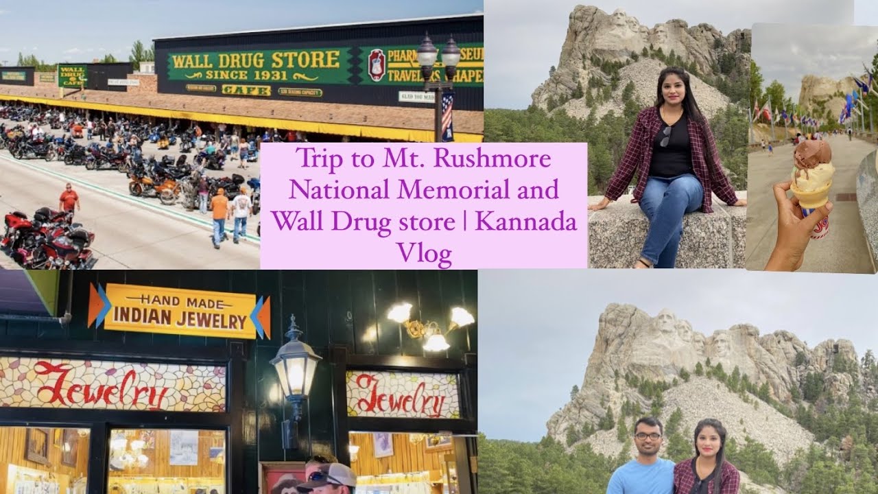 ಅಮೆರಿಕಾದ Mt. Rushmore National Memorial and Wall Drug Tour | Kannada ...