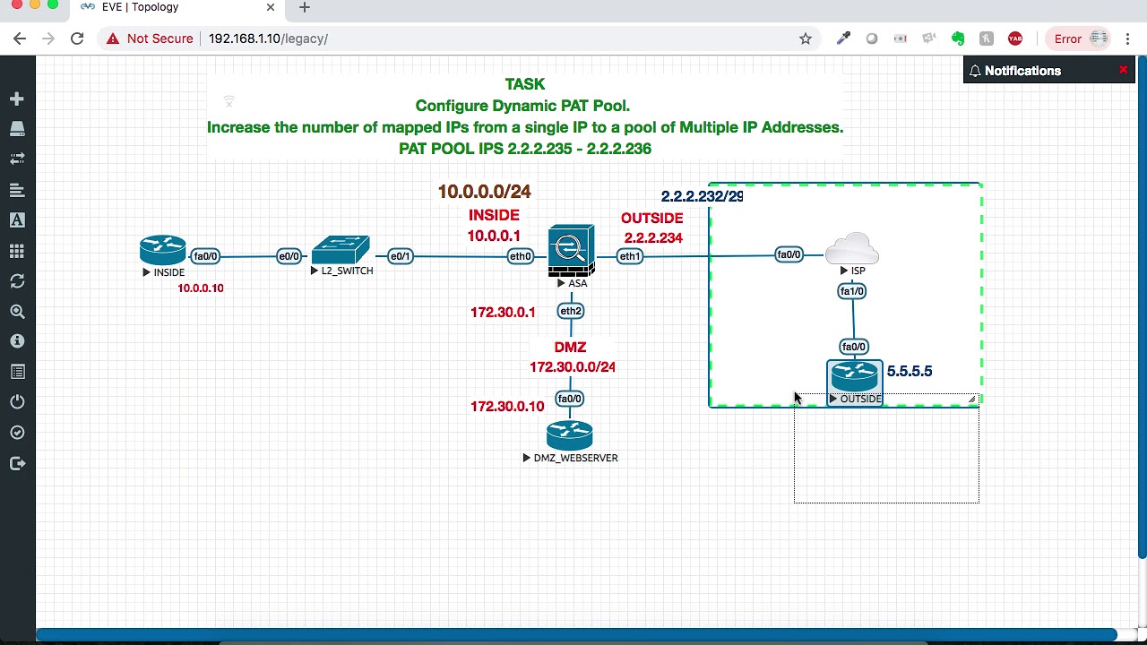 Dynamic PAT Pool on Cisco ASA 9.X (Manual NAT Dynamic PAT) by Khurram ...