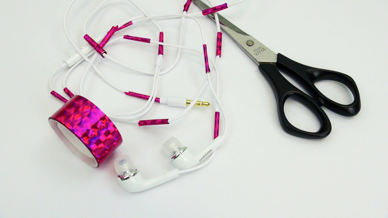Washi Tape Ideen | Kopfhörer Kabel verschönern | DIY Kopfhörer ...