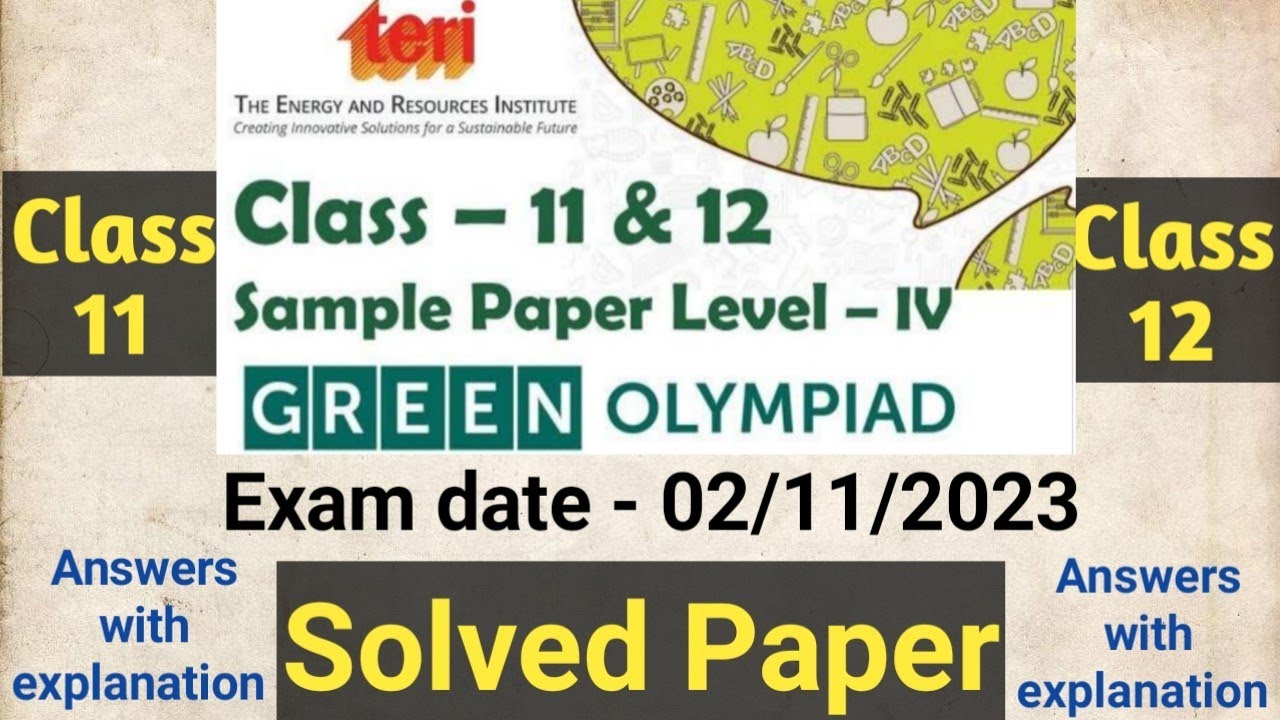 Green Olympiad Solution Class 11 12 Answer Key Of Green Olympiad For green-olympiad-solution-class-11-12-answer-key-of-green-olympiad-for