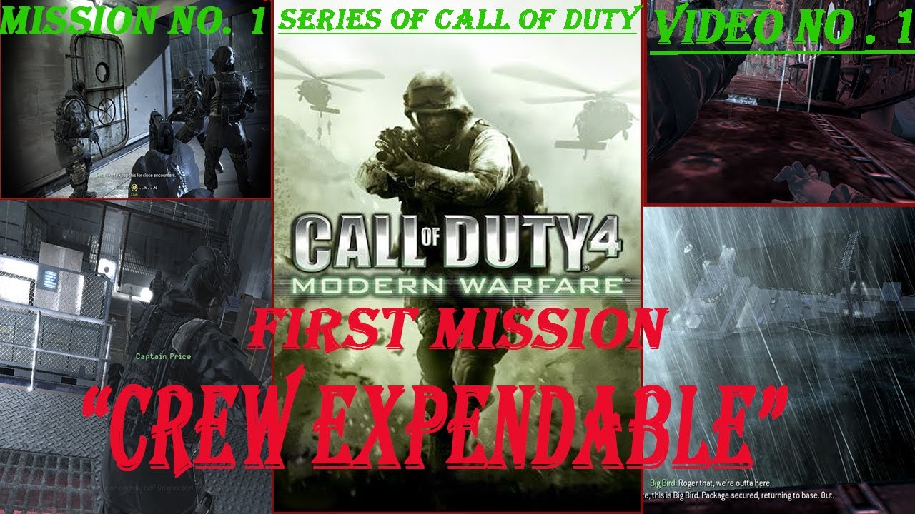COD 4 Modern warfare Misssion no.1"Crew Expendable" best gamplay with ...