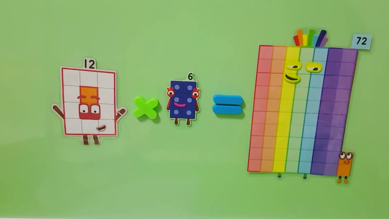 numberblocks super rectangle multiply | numberblock funny Nursery rhyme ...