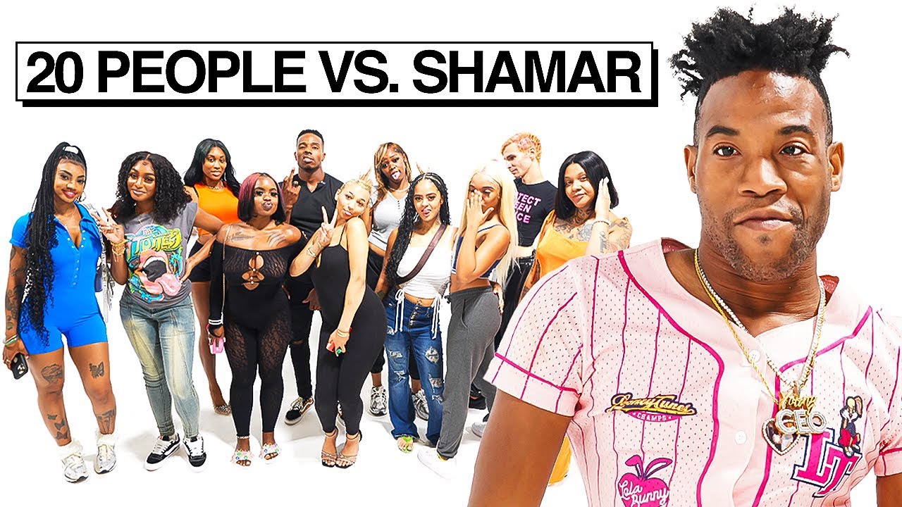 20 PEOPLE VS 1 COMEDIAN: SHAMAR - YouTube