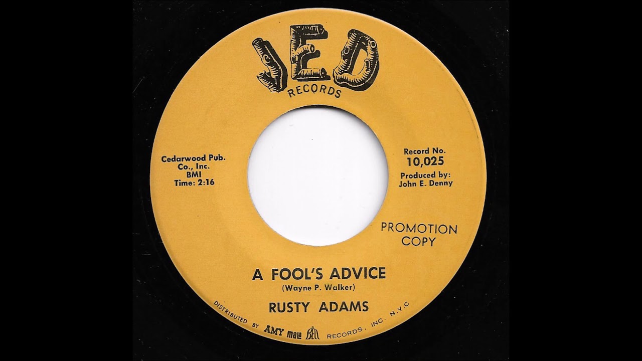 Rusty Adams- A Fool's Advice - YouTube