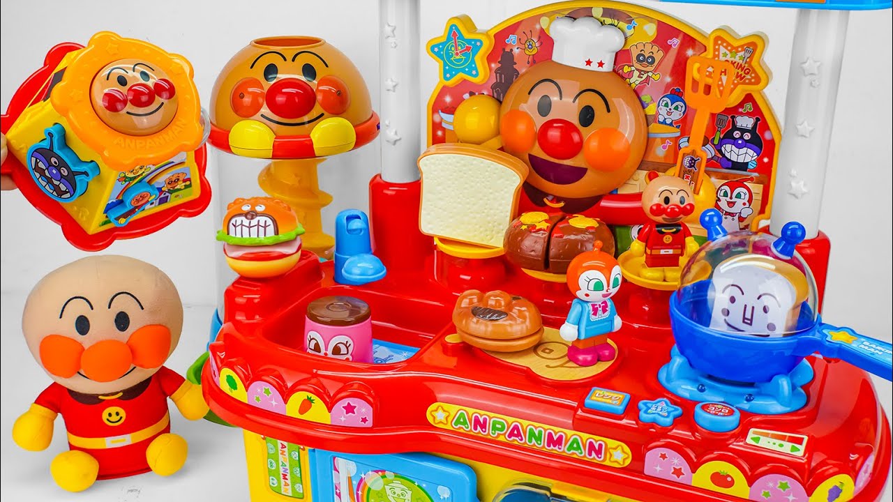 [Toy ASMR] Anpanman Kitchen Cooking Set ASMR 😊 Satisfying With Unboxing ...