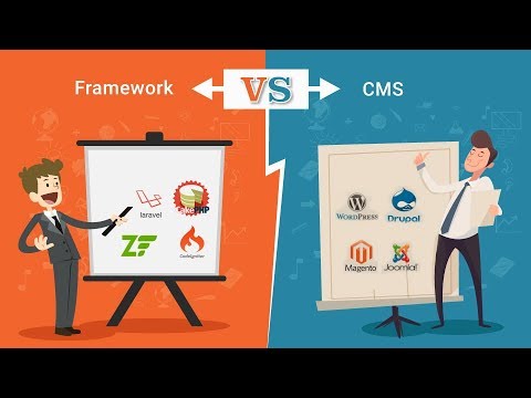 Difference between CMS and Frameworks - YouTube