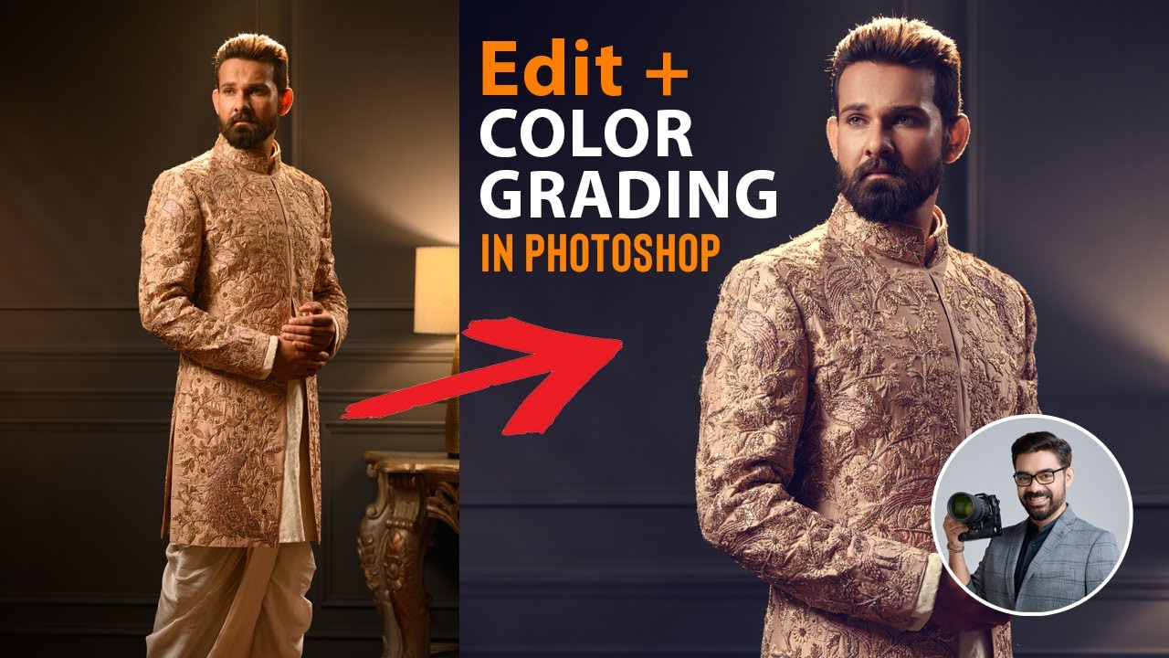 Photoshop: Edit + Color grading. Live Edit - YouTube
