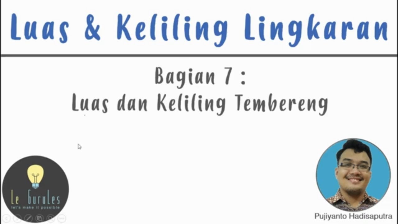 Luas Temberen, Keliling Tembereng, Luas Keliling Tembereng - Part 7 ...