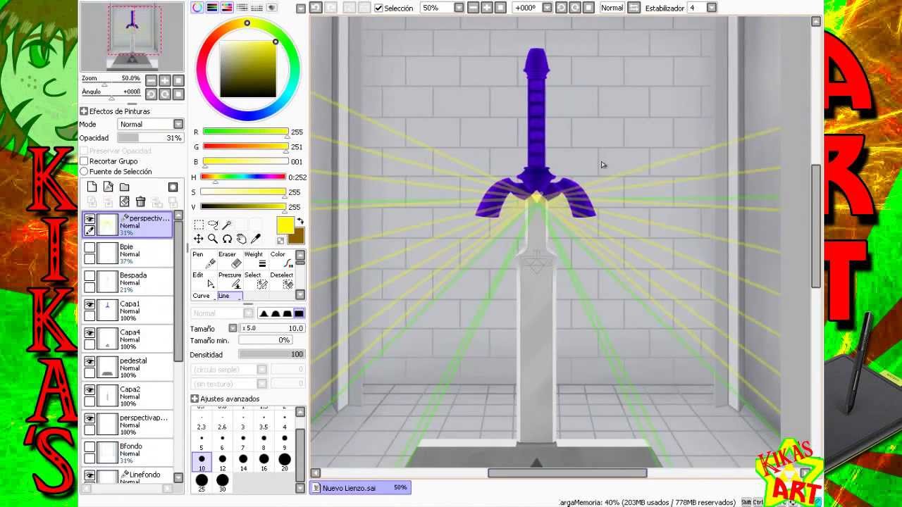 Speed Drawing: Master Sword - YouTube