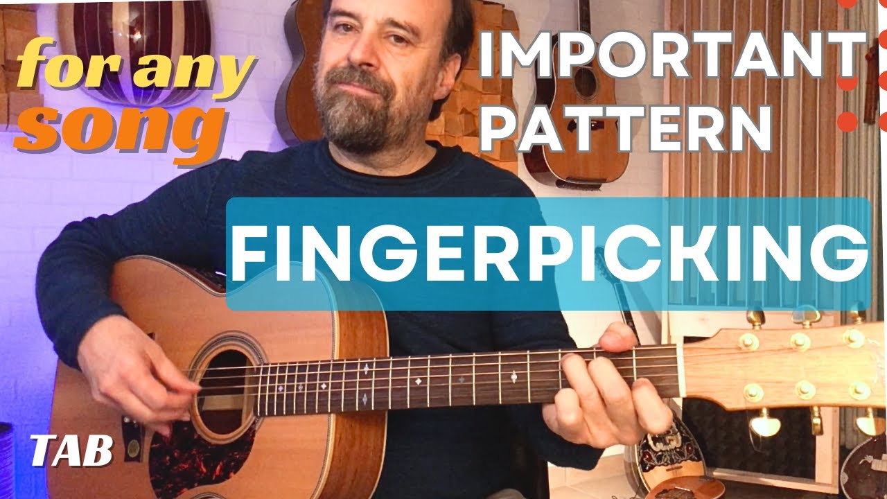 Fingerpicking patterns for beginners. The most important ! - YouTube