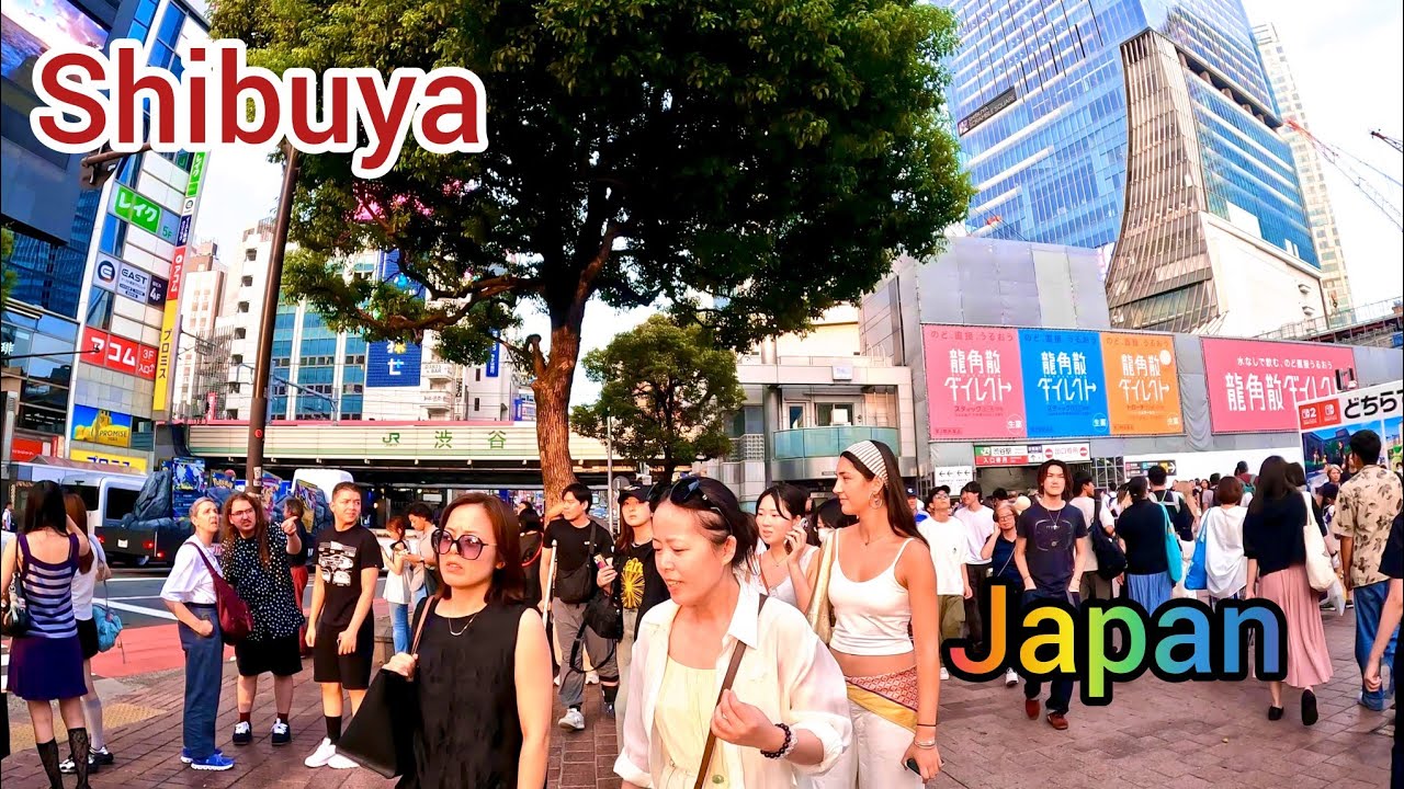 4K Shibuya Scramble Crossing Walking Tour in Tokyo Japan. - YouTube