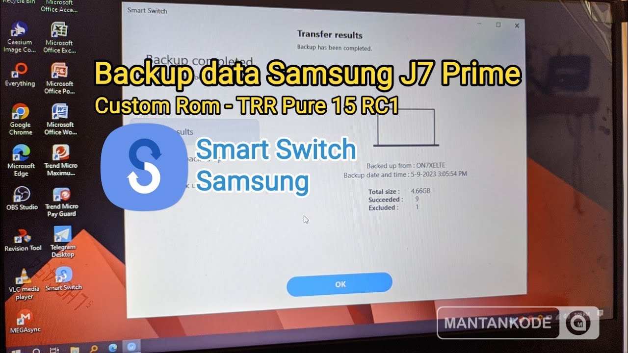 Backup data dengan Smart Switch Samsung J7 Prime Custom Rom - TRR Pure ...