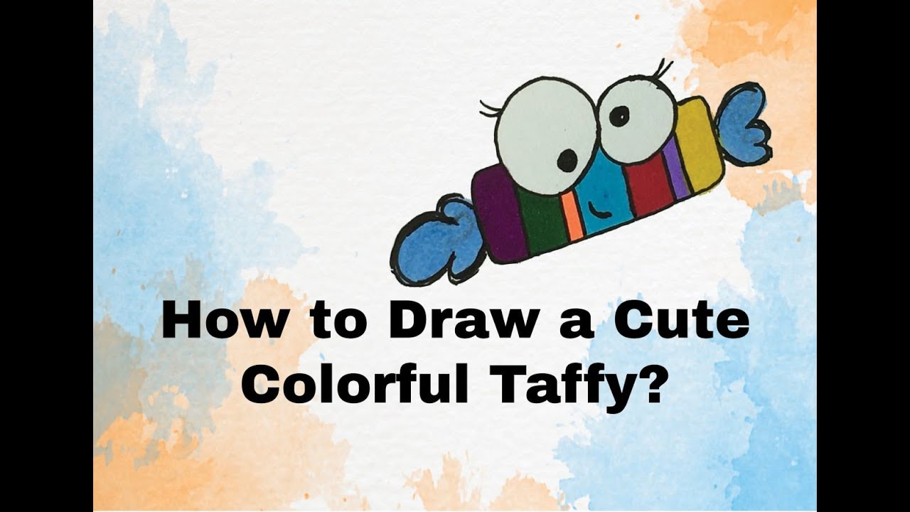 How to Draw a Cute Colorful Taffy? - YouTube