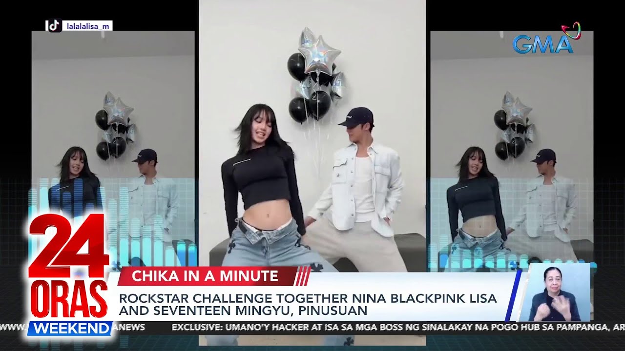 Chika in a Minute: Rockstar challenge together nina Blackpink Lisa at ...