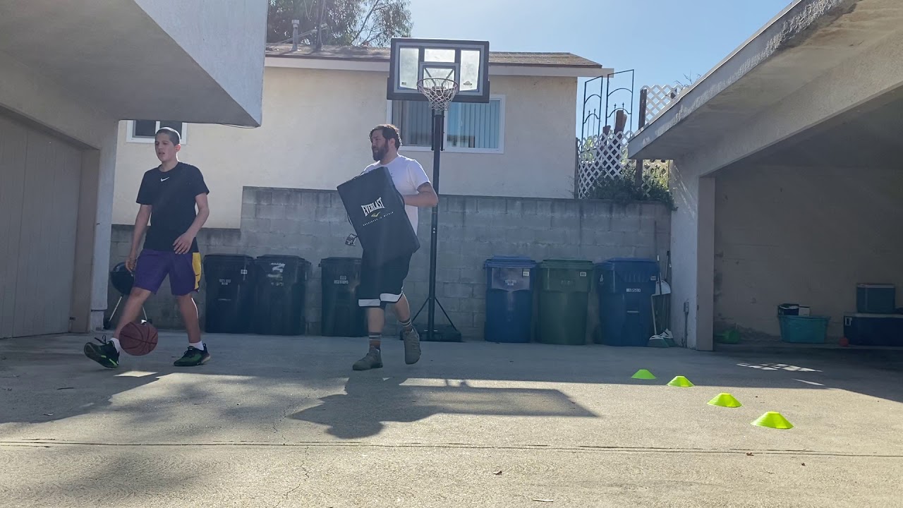 Ethan Duran home workout (dribbling & finishing through contact LH ...