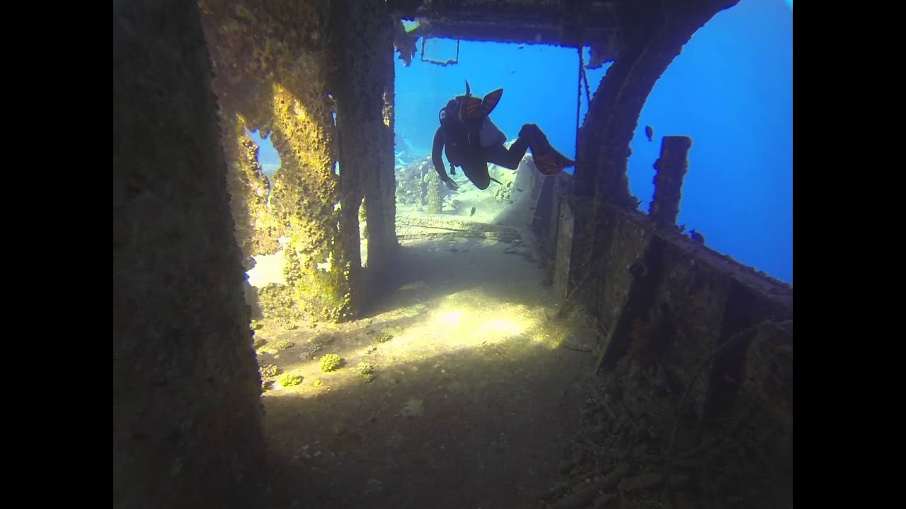 Million Hope wreck dive swimthrough - YouTube