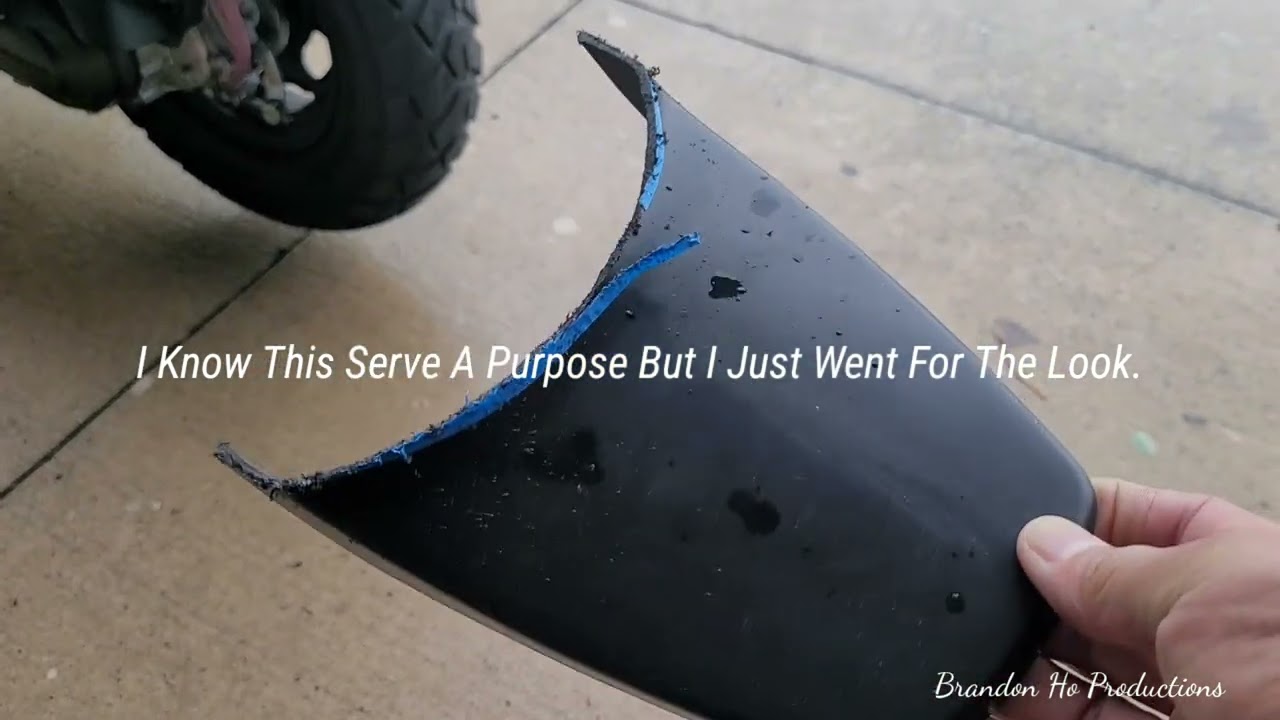 Honda Ruckus Rear Fender Flap Removed - YouTube