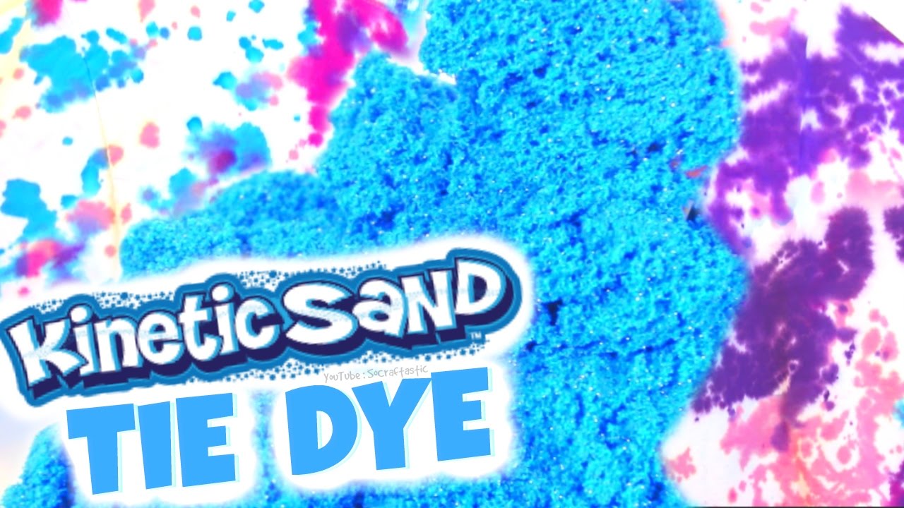 TIE DYE with KINETIC SAND - Easy Tie-Dye How To | SoCraftastic - YouTube