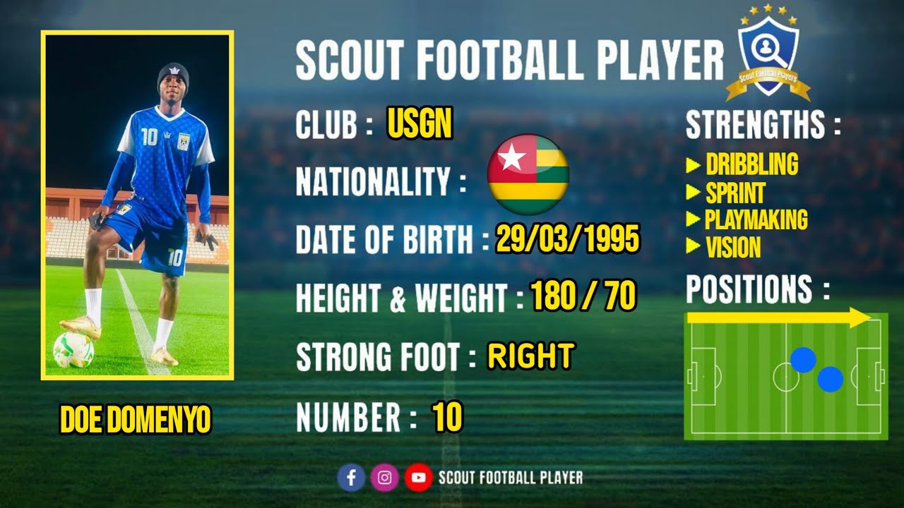 DOE DOMENYO 🔵 MIDFIELDER 🔵 USGN 🔵 2021/2022 - YouTube