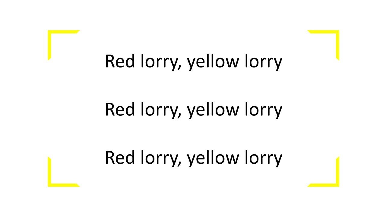 Red Lorry Yellow Lorry | Tongue Twister - YouTube