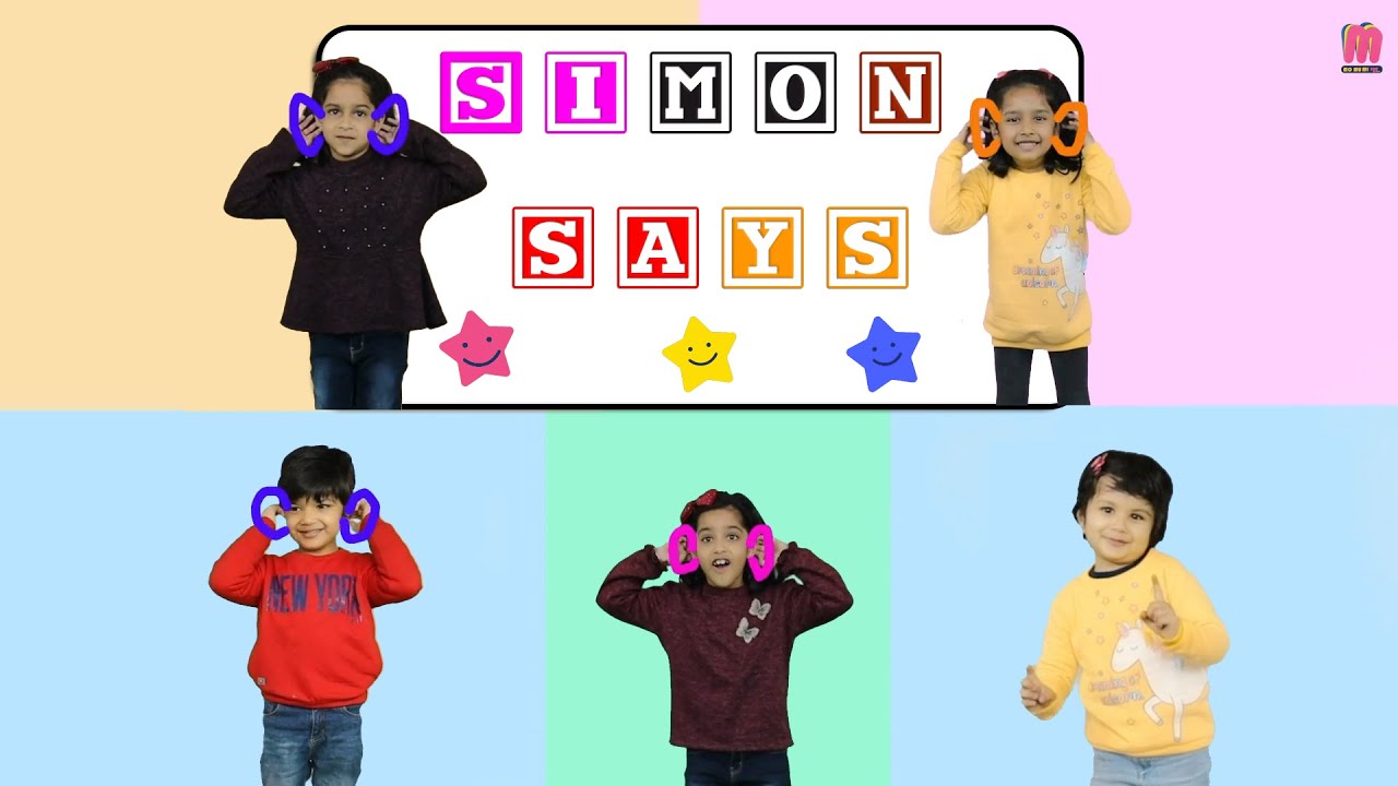 Learn Simon Says Song for Children by MoMuMi | Dance Song for Kids # ...