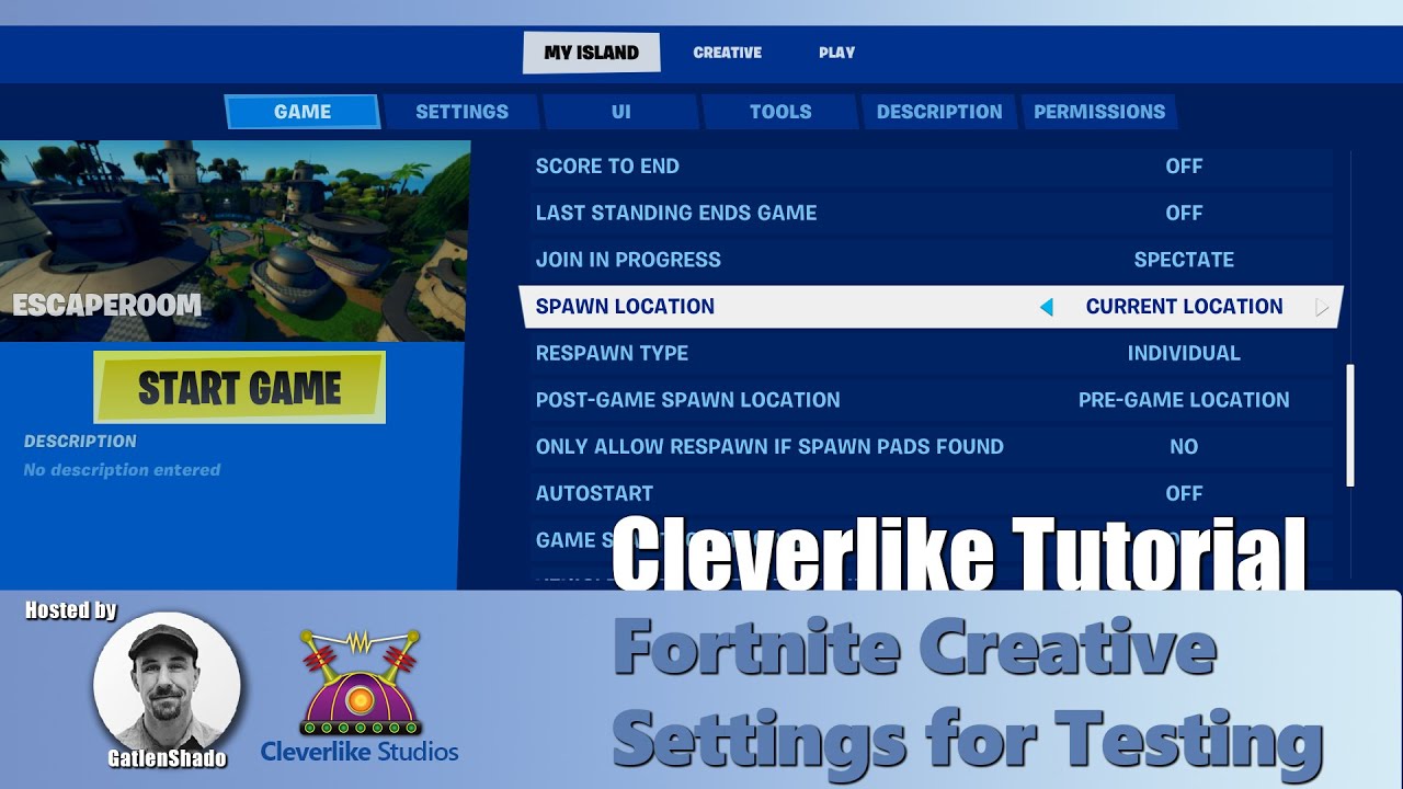 Fortnite Creative Quick Testing Settings - YouTube