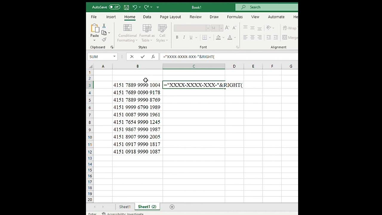 Show Only Last 4 Digits Of Credit Card Number In Excel shortfeed show-only-last-4-digits-of-credit-card-number-in-excel-shortfeed