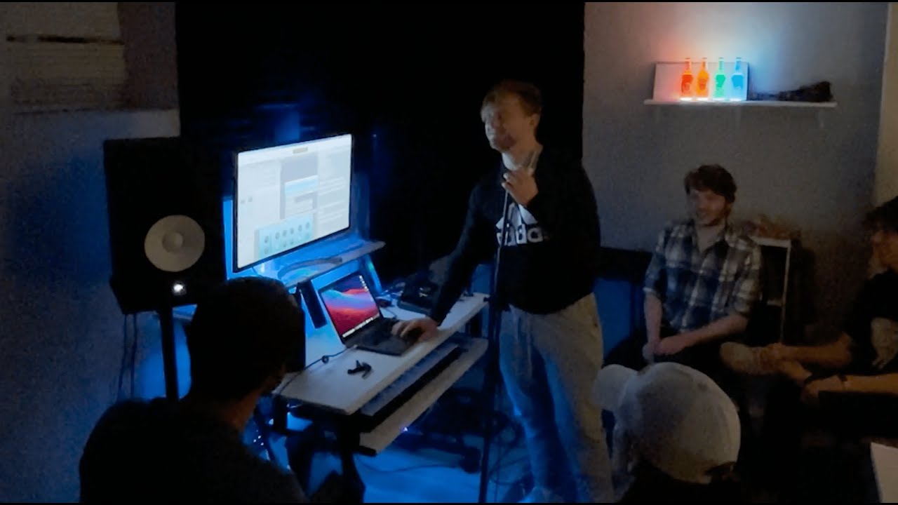 recording group vocals for a new song - YouTube