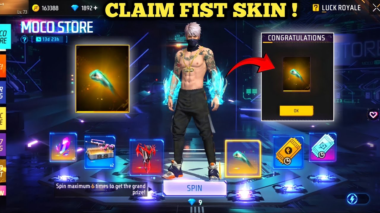 NEW FIST SKIN MOCO STORE EVENT|FREE FIRE NEW EVENT| FF NEW EVENT TODAY ...