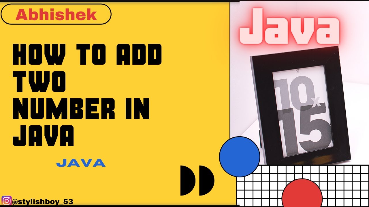 How To Add Two Number In Java Using Netbeans Java Shortvideo Program 9915