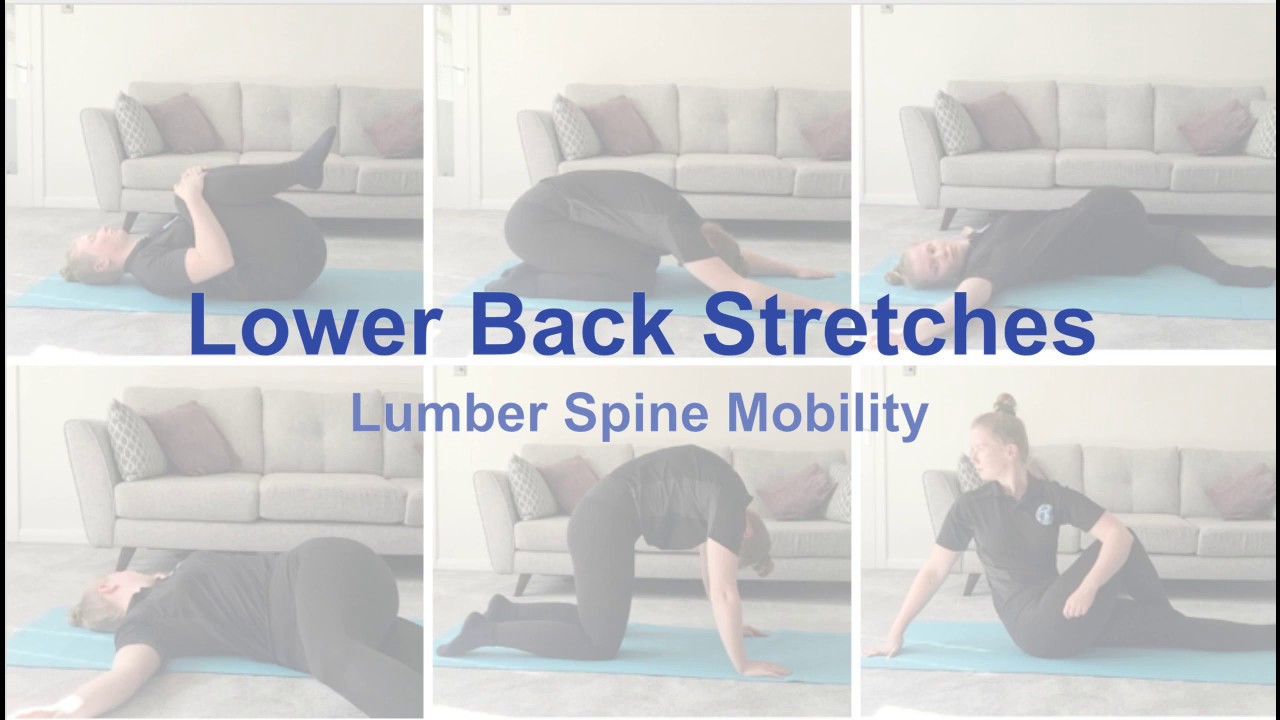 Lower Back Stretches - Lumber Spine Mobility - YouTube