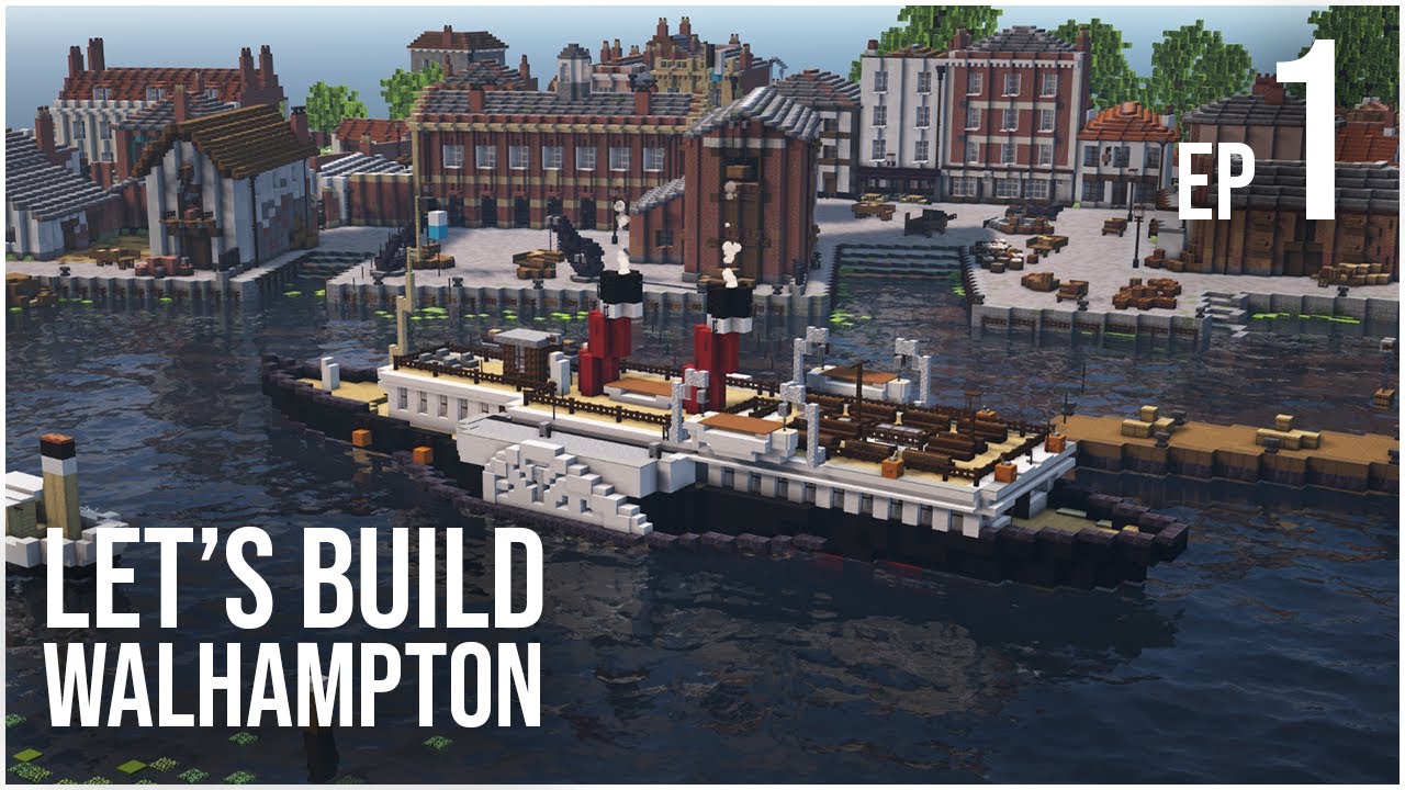 Quayside & Pier - Building an English Georgian Town In Minecraft - Ep 1 ...