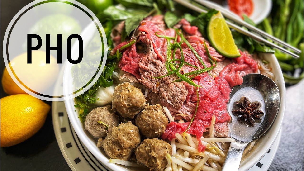 Vietnamese Pho recipe- Beef Pho - Pho Bo Vien- Beef Meatballs Pho - YouTube