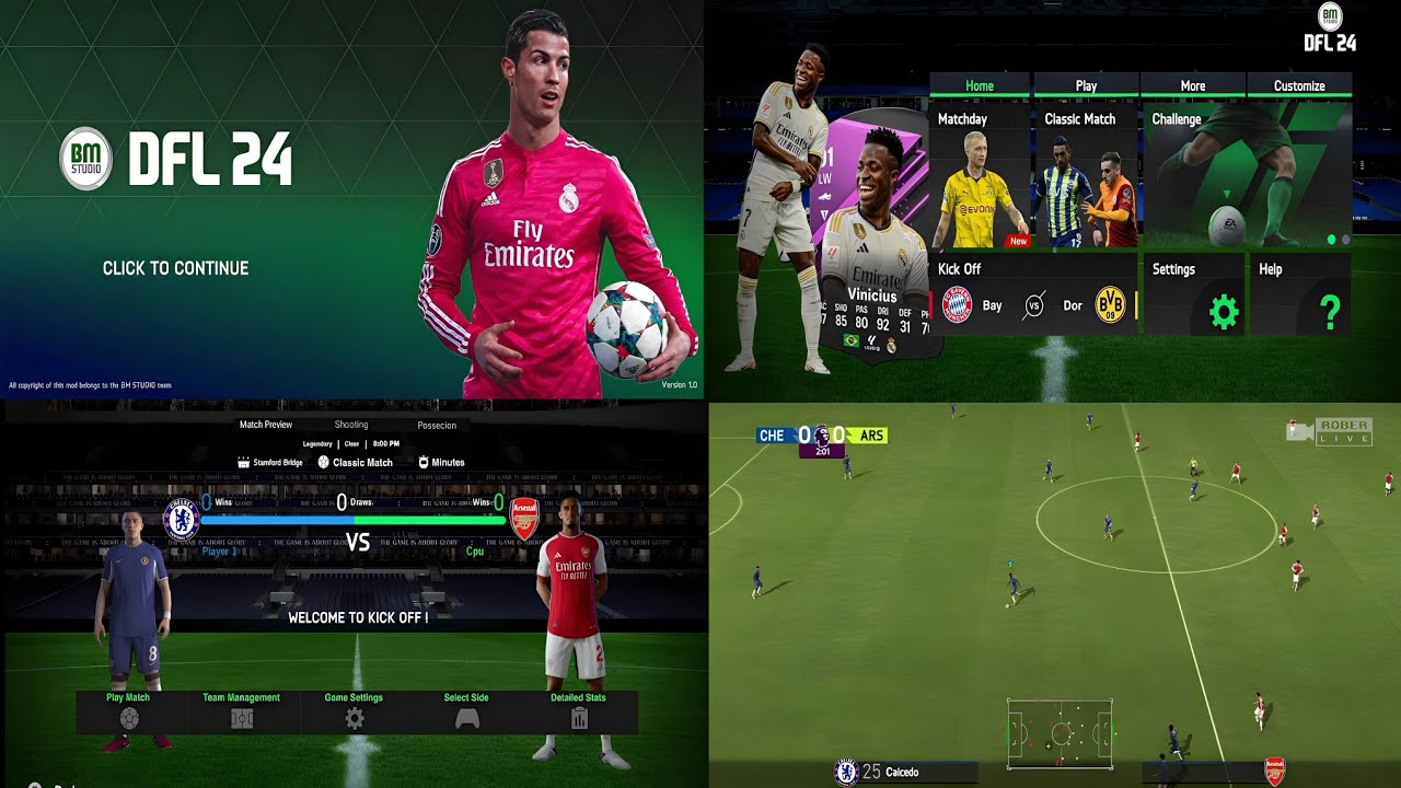FIFA 16 MOD DFL24 ANDROID OFFLINE NEW UPDATE LATEST TRANSFERS, KITS 24/ ...