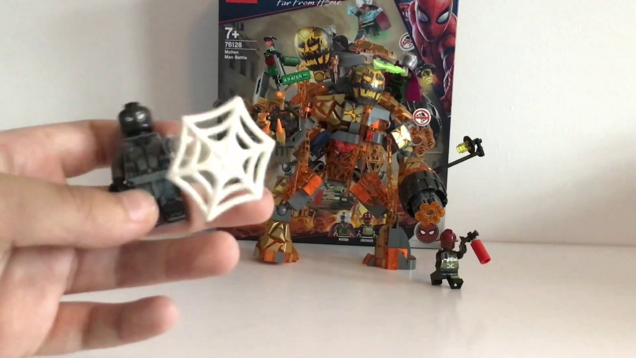LEGO Spider Man far from home Molten Man Battle set review - YouTube