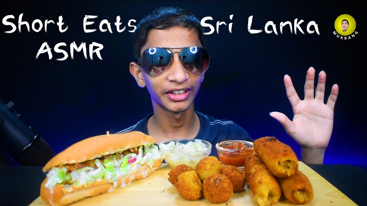 ASMRS SRI LANKAN SHORT EATS MEAL😋 | MUKBANG 먹방 | REAL EATING SOUNDS | Magu ASMR🇱🇰 - YouTube