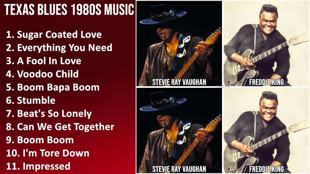 TEXAS BLUES 1980S Music Mix - Lou Ann Barton, Doyle Bramhall II, Stevie ...
