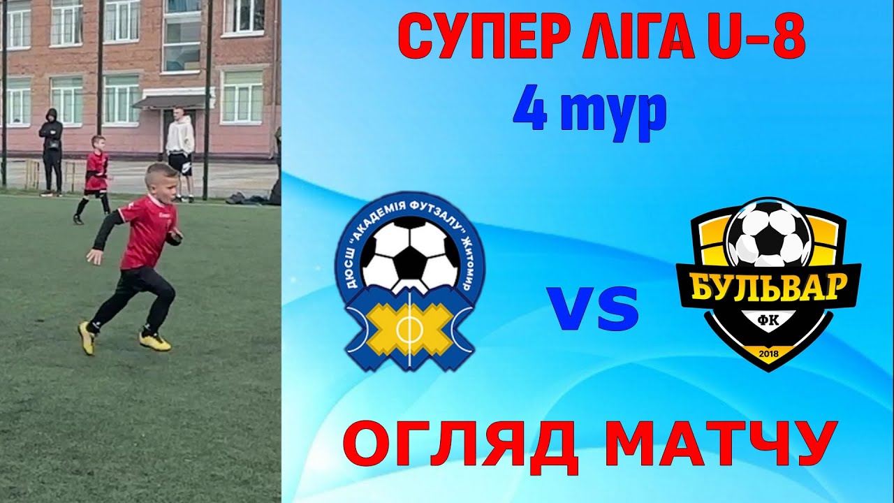АКАДЕМІЯ ФУТЗАЛУ - ФК "БУЛЬВАР", U-8, 4 тур, 0:3. Огляд матчу - YouTube