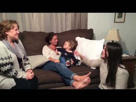 Kissing Aunt Mandy…!